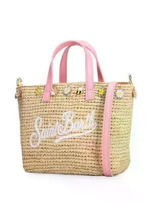 MC2 SAINT BARTH Mini Raffia Tote Bag