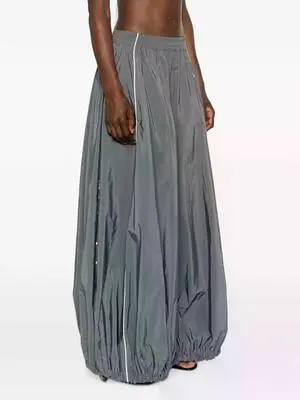 Balenciaga Side-stripe Balloon Hem Maxi Skirt