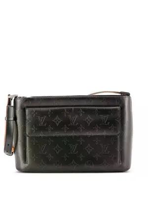 LOUIS VUITTON Monogram Vernis Mat Allston Shoulder Bag - Grey