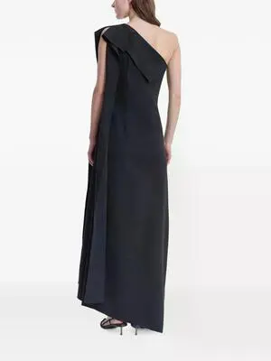 FFORME One-shoulder Draped Floor-length Dress
