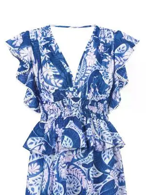 Poupette St Barth Noemi Mini Dress - Blue