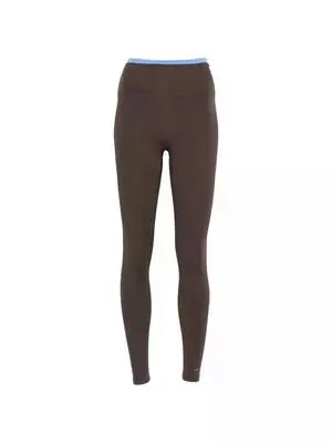 P.E Nation Vita Logo-print Leggings - Brown