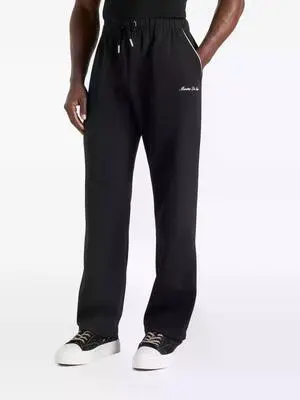 Manière De Voir Signature Piped Track Pants - Black