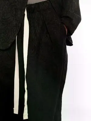 KLASICA Paisley-jacquard Drawstring Trousers