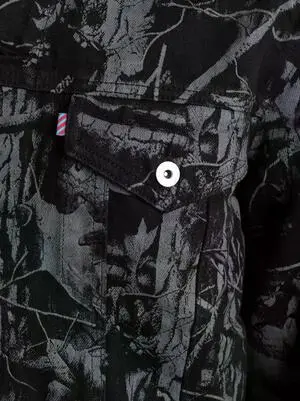 BILLIONAIRE BOYS CLUB - ICE CREAM Tree Camo Graphic-print Denim Jacket