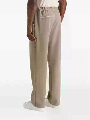 Manière De Voir Signature Piped Track Pants Taupe