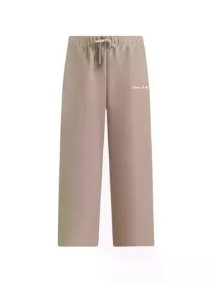 Manière De Voir Signature Piped Track Pants Taupe - Neutrals