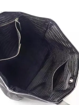Prada Logo Print Tote Bag