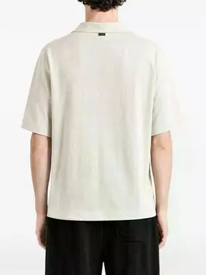 ZIGGY CHEN Lace-up Short-sleeve Shirt
