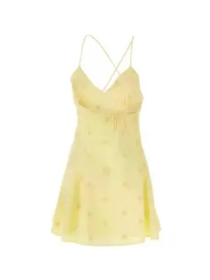 MC2 SAINT BARTH Marge Floral-embroidered Mini Dress