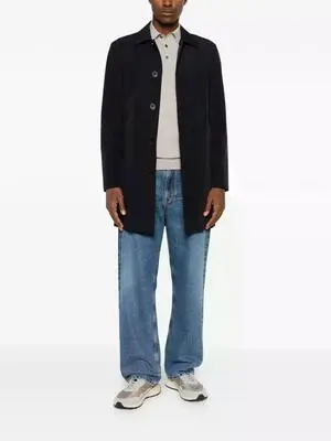 ÉPHÉMÈRE Single-breasted Buttoned Coat - Blue
