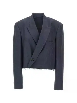 MAISON MARGIELA Raw-cut Cropped Blazer