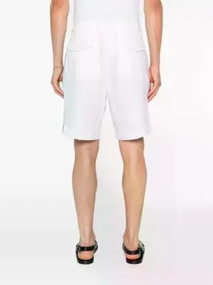 MICHAEL COAL Pleated-front Button-fastening Shorts