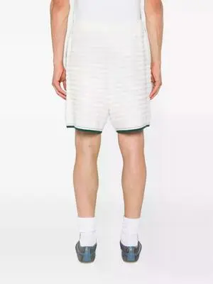 Casablanca Terry Cloth Diamond Quilted Shorts