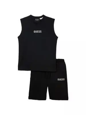 Guess Logo-print Pajamas - Black