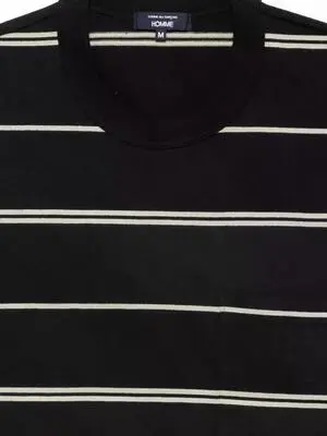 Comme Des Garçons Striped Patch-pocket T-shirt