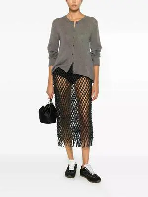 Loewe Anagram Embroidered Cashmere Cardigan