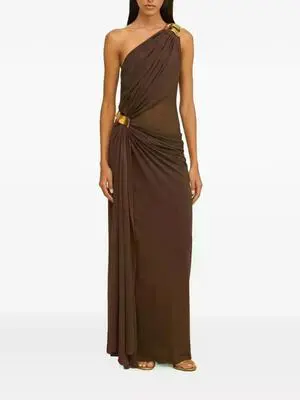Cult Gaia Genista Asymmetric Gathered Dress