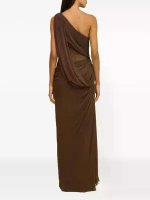 Cult Gaia Genista Asymmetric Gathered Dress