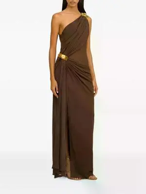 Cult Gaia Genista Asymmetric Gathered Dress