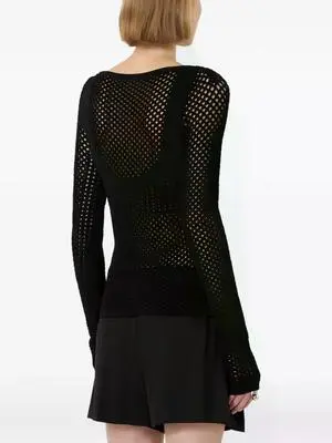 Sportmax Fine-knit Open-work Sweater
