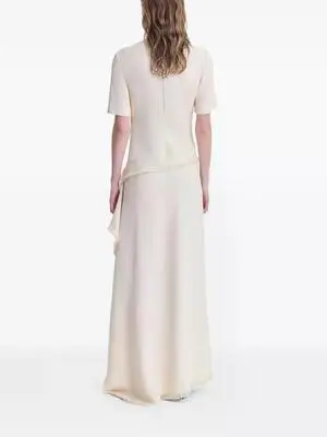 FFORME Crepe Frayed Maxi Dress
