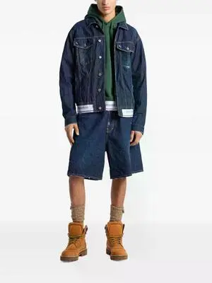 Dsquared2 Distressed Logo-trim Denim Jacket