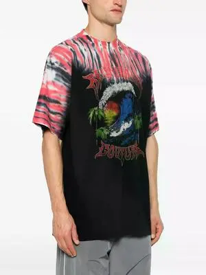 Balenciaga Tie-dye Graphic-print T-shirt