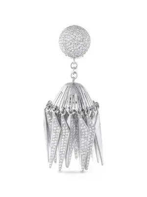 NEIL LANE Platinum Diamond Dangle Earrings