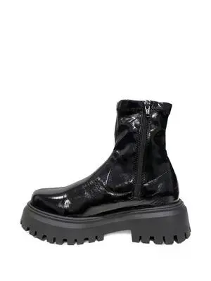 ALTERCORE Morrigan Crinkled-texture Ankle Boots