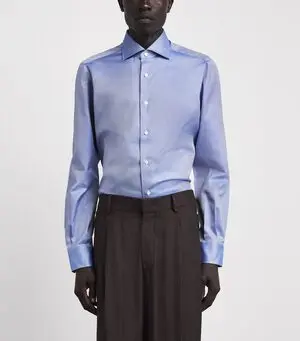 Isaia Cotton Mix Dress Shirt