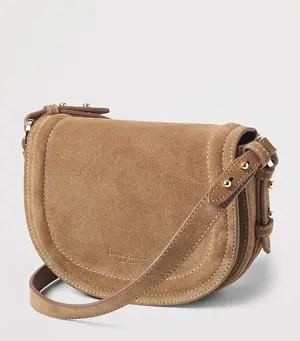 ASPINAL OF LONDON Suede Stella Cross-body Satchel