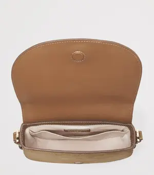 ASPINAL OF LONDON Suede Stella Cross-body Satchel