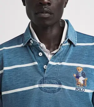 Polo Ralph Lauren Stripe Polo Bear Rugby Shirt