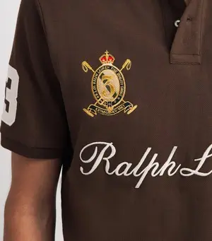 Polo Ralph Lauren Mesh Signature Logo Polo Shirt - Brown