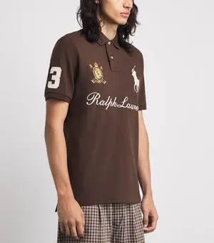 Polo Ralph Lauren Mesh Signature Logo Polo Shirt - Brown