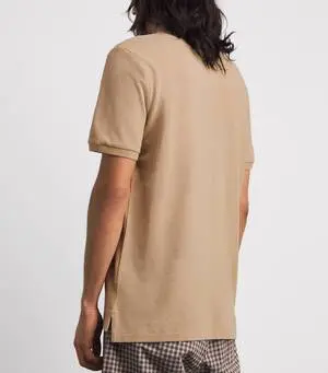 Polo Ralph Lauren Mesh Signature Logo Polo Shirt - Beige