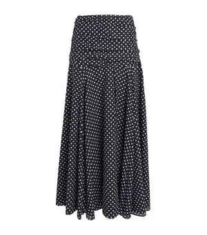 Polka Dot Maxi Skirts