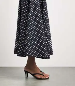 Charo Ruiz Ibiza Polka Dot Chiffon Maxi Skirt
