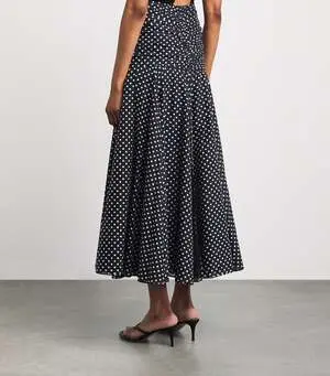 Charo Ruiz Ibiza Polka Dot Chiffon Maxi Skirt