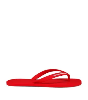 CHRISTIAN LOUBOUTIN Summer Flip Flops - Red