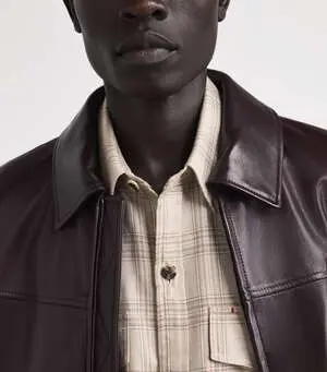 Isaia Cashmere-linen Check Overshirt