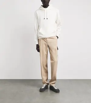 Isaia Cotton-silk Pleated Cargo Trousers