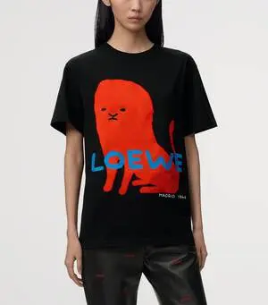 Loewe Cotton-blend Printed T-shirt