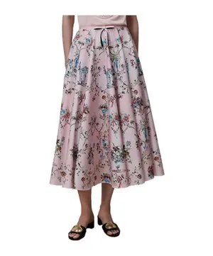 Dior Dioriviera Mid-length Flared Skirt - Gray
