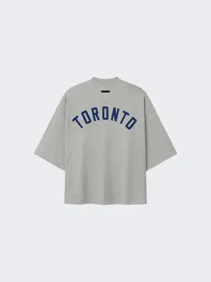 Fear Of God Blue Jays Merch Tee Concrete Heather