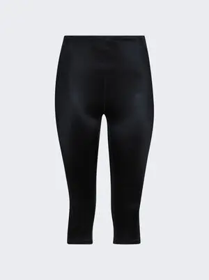 NIKESKIMS Shine Drawcord Crop 17 Legging Obsidian - Black