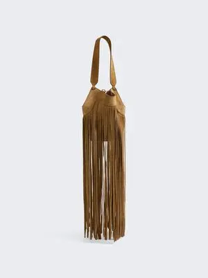 Khaite Lotus Nano Fringe Tote Mud