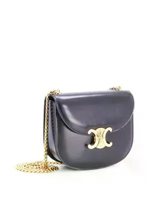 Celine Triomphe Besace Cléa Chain Flap Bag