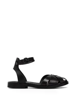 Fly London Leather Sandals With Buckle Fastening - Black